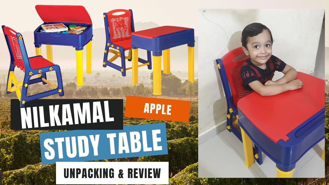 Nilkamal Apple Kids Study Table | Unpacking And Full Review - YouTube