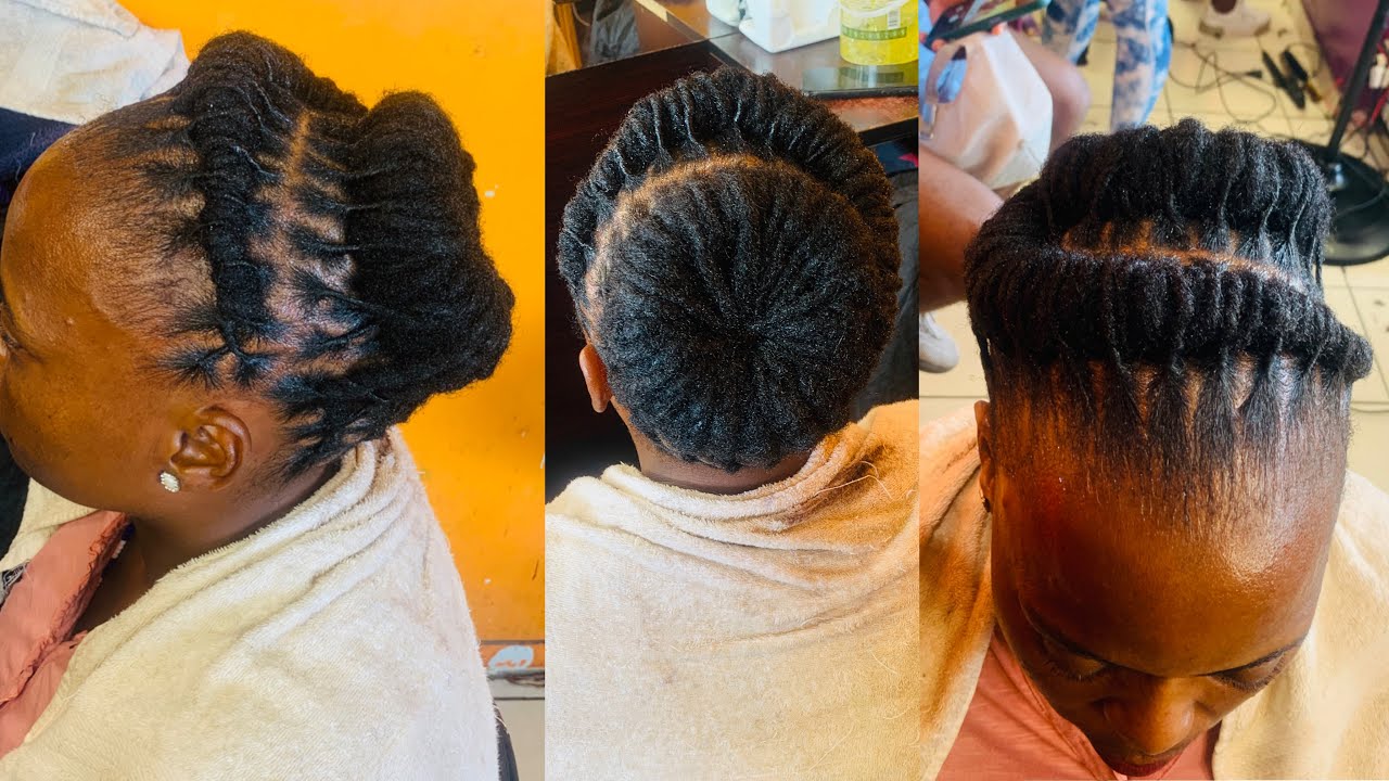 Easy loc styles on short locs ️ - YouTube