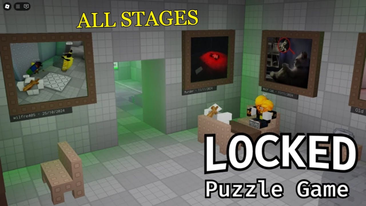 Locked - Puzzle Game Walkthrough - All Stages (Roblox) - YouTube