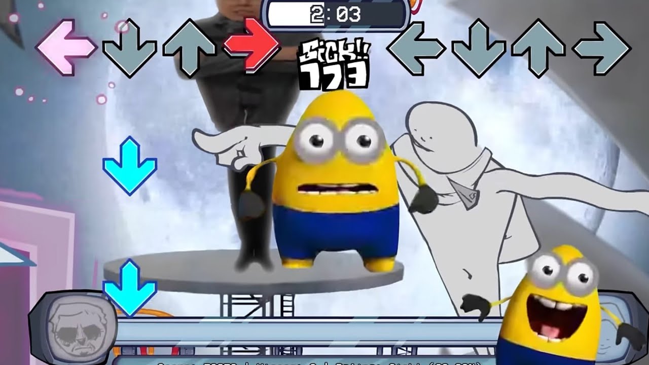 Friday Night Funkin' VS Bald Gru Animation (FNF Mod) (Minions Parody ...