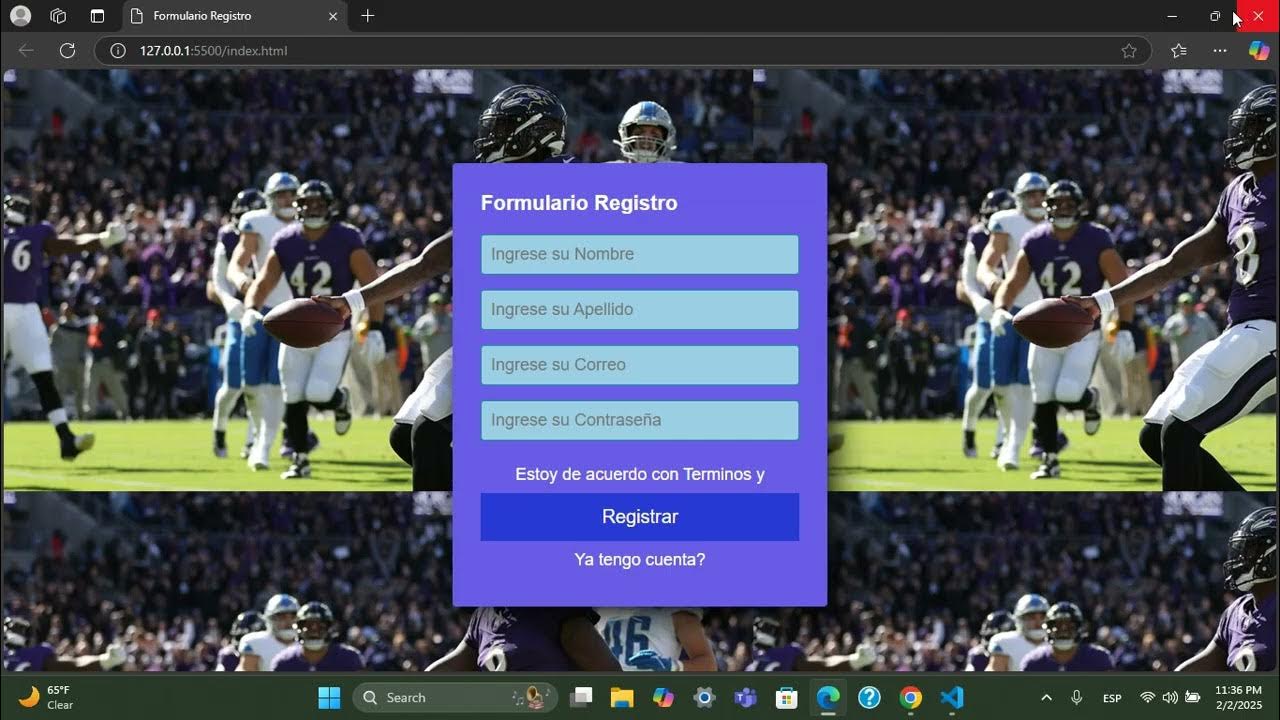 Crear un Formulario de Registro con HTML y CSSDesarrollo Web - YouTube