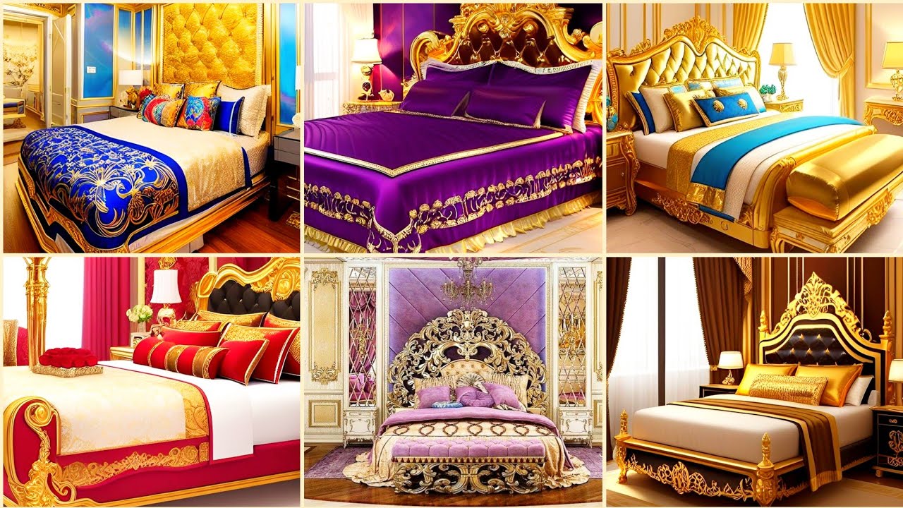 Luxury Gorgeous Fancy Well Decorated Bedroom Bed Sheets Design Ideas ...
