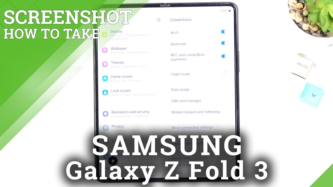 How to Take Screenshot on SAMSUNG Galaxy Z Fold3 - Capture Screen ...