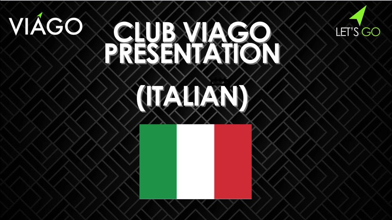 Club Viago Presentation Nov 2024 Italian - YouTube