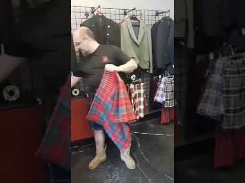How to hang your kilt - YouTube