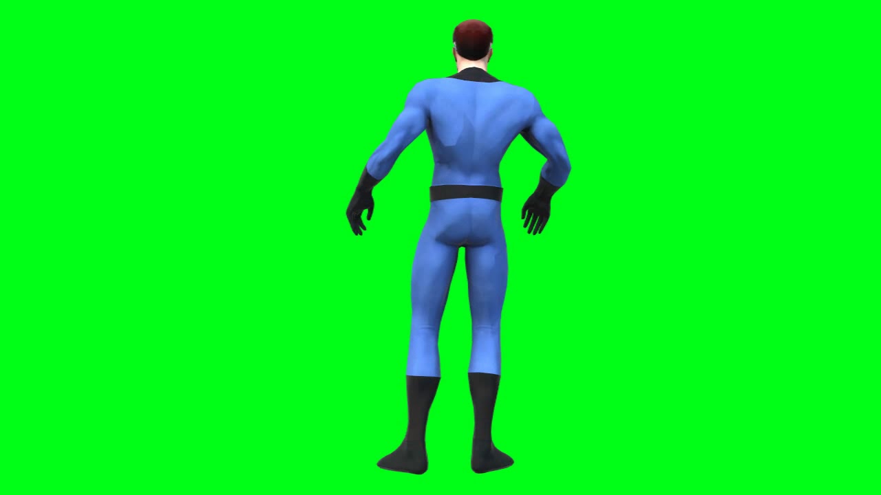 Mr Fantastic Classic idle animated back chroma - YouTube