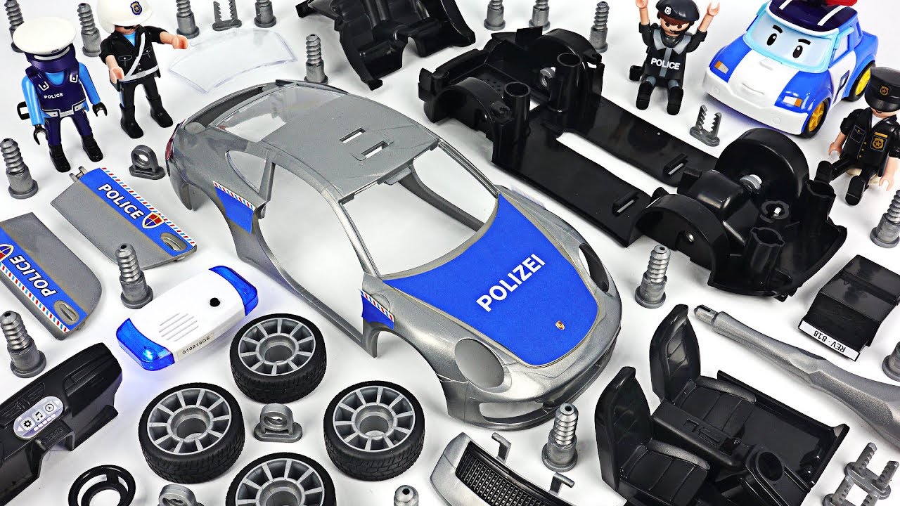 Joker escaped from prison! Robocar Poli! Make a police car with model ...