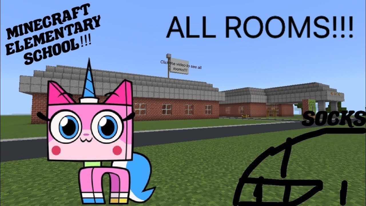 MINECRAFT ELEMENTARY SCHOOL TOUR!!! - YouTube
