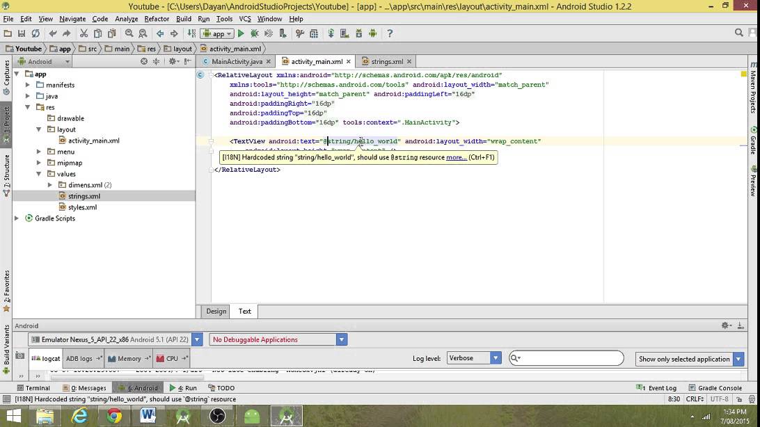 Android Studio 03 Intro To Strings YouTube android-studio-03-intro-to-strings-youtube