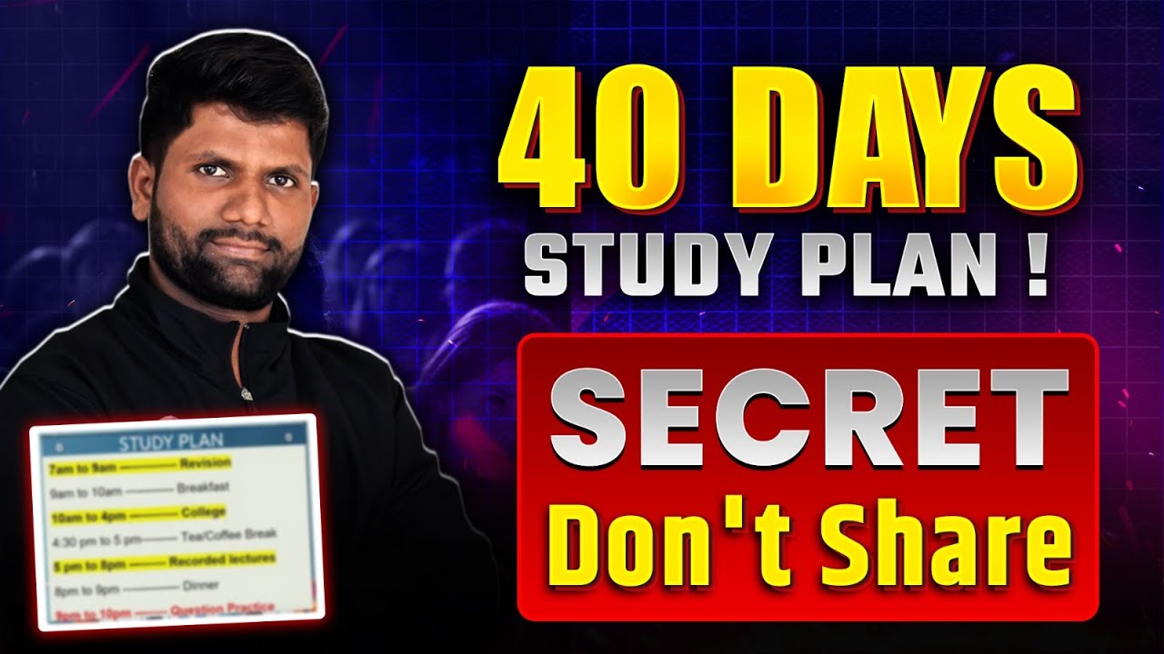 40 Days IIT JAM Study Plan: Daily Routine for Mathematics 2025 Exam ...