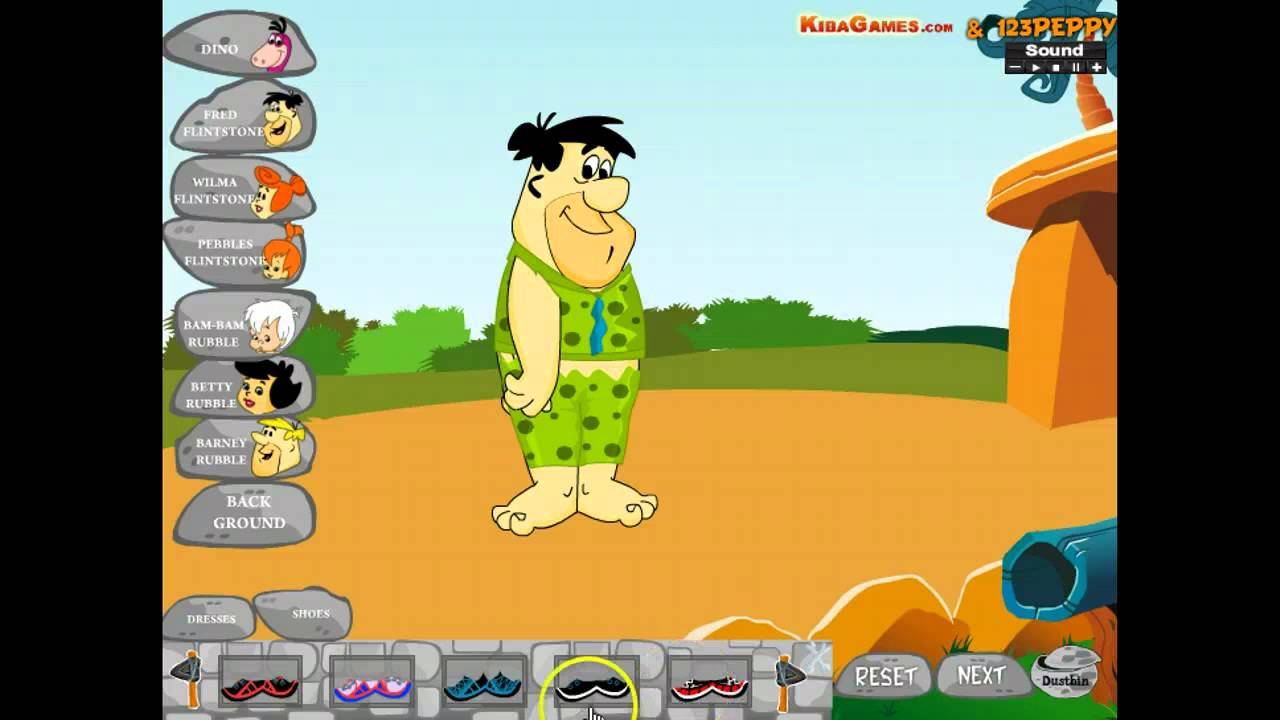 Flinstone Family dress up game - YouTube