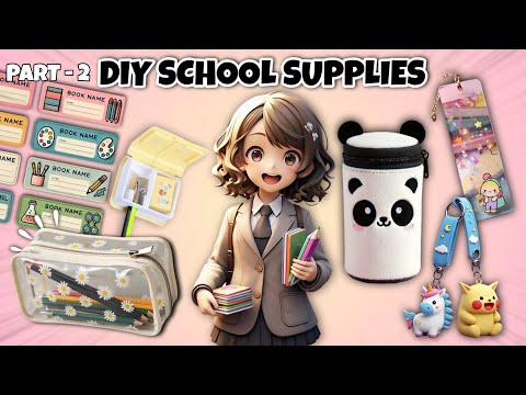 6 *AMAZING* DIY SCHOOL SUPPLIES Diy Hacks 💡| Best Out Of Waste || Part 2 ✨