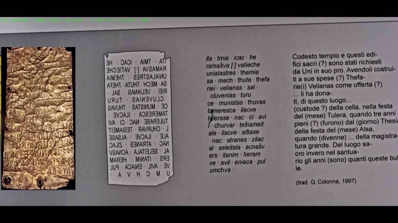 Tre lamine d'oro - The Etruscan and Phoenician Texts of the Pyrgi ...