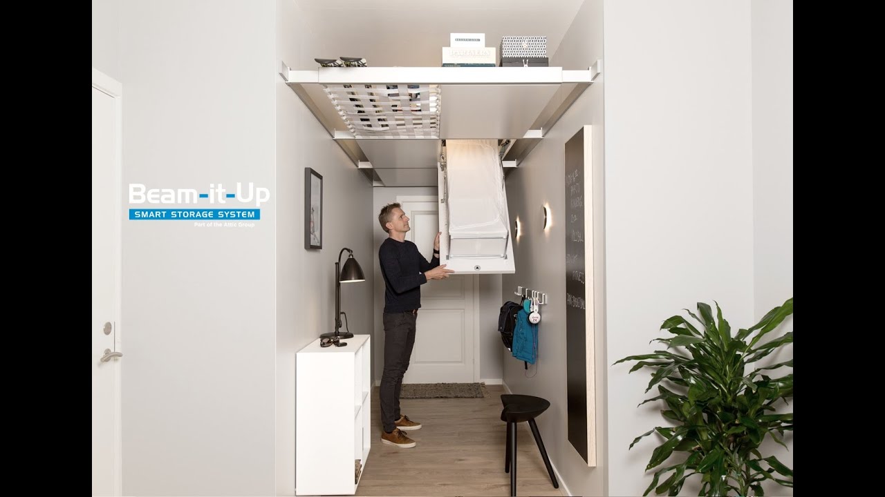 Beam It Up Smart Storage System (part of the Attic Group) - YouTube
