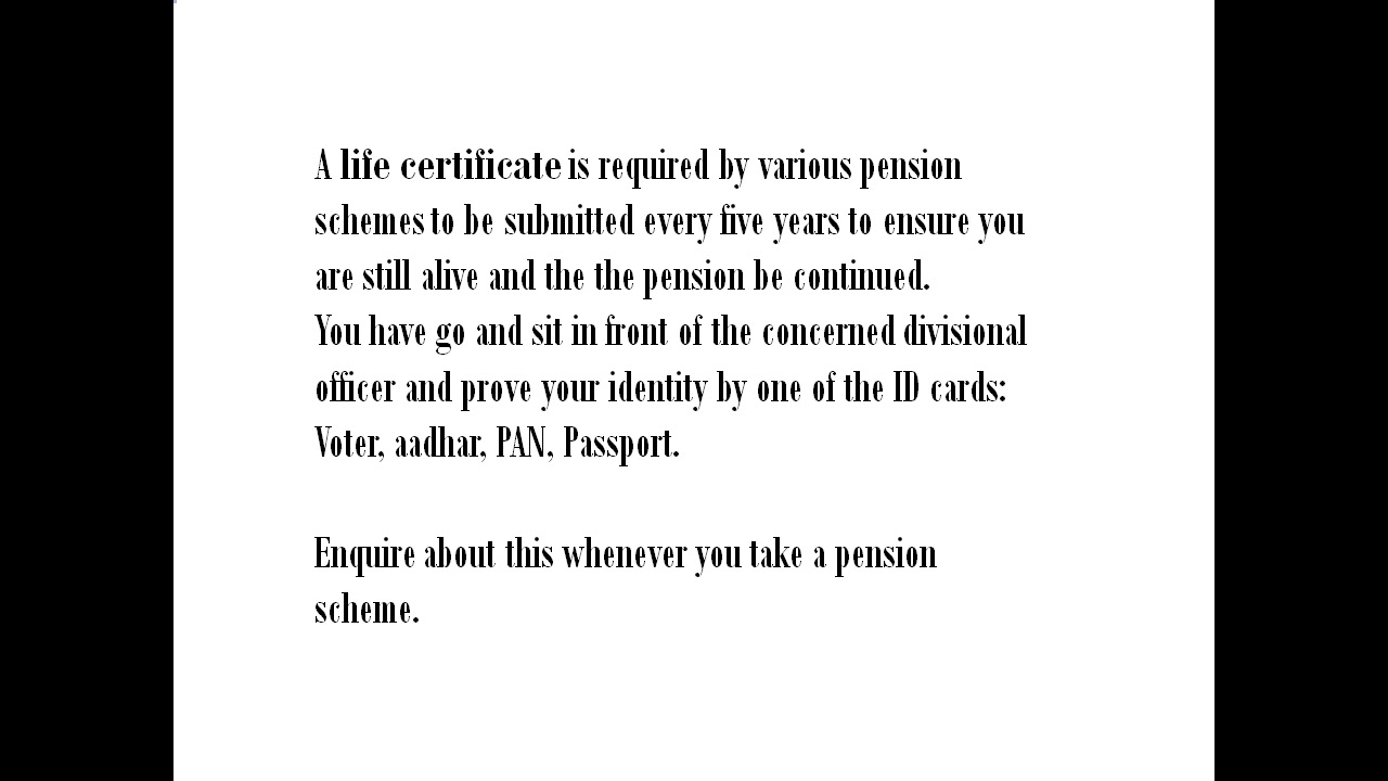 Life Certificate YouTube Life Certificate YouTube