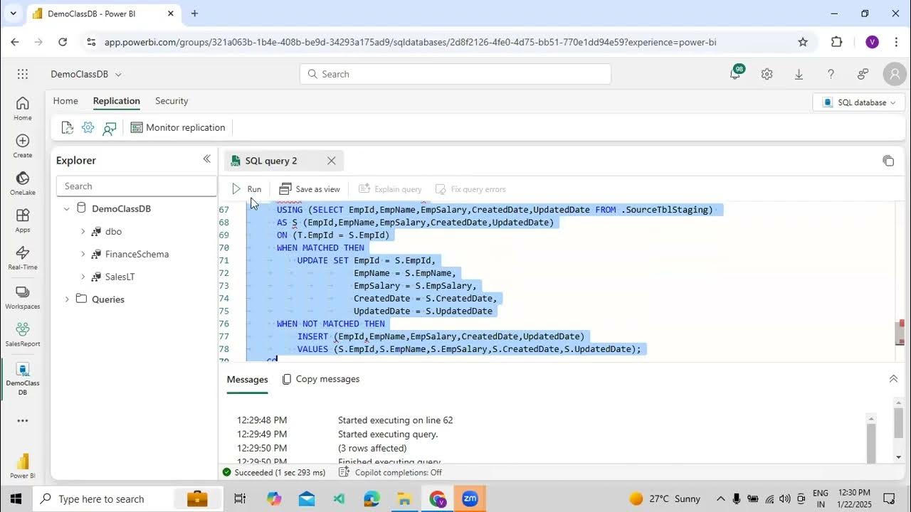 How to implement Watermark Incremental Data Load in Fabric Database using MS Fabric in Telugu ...