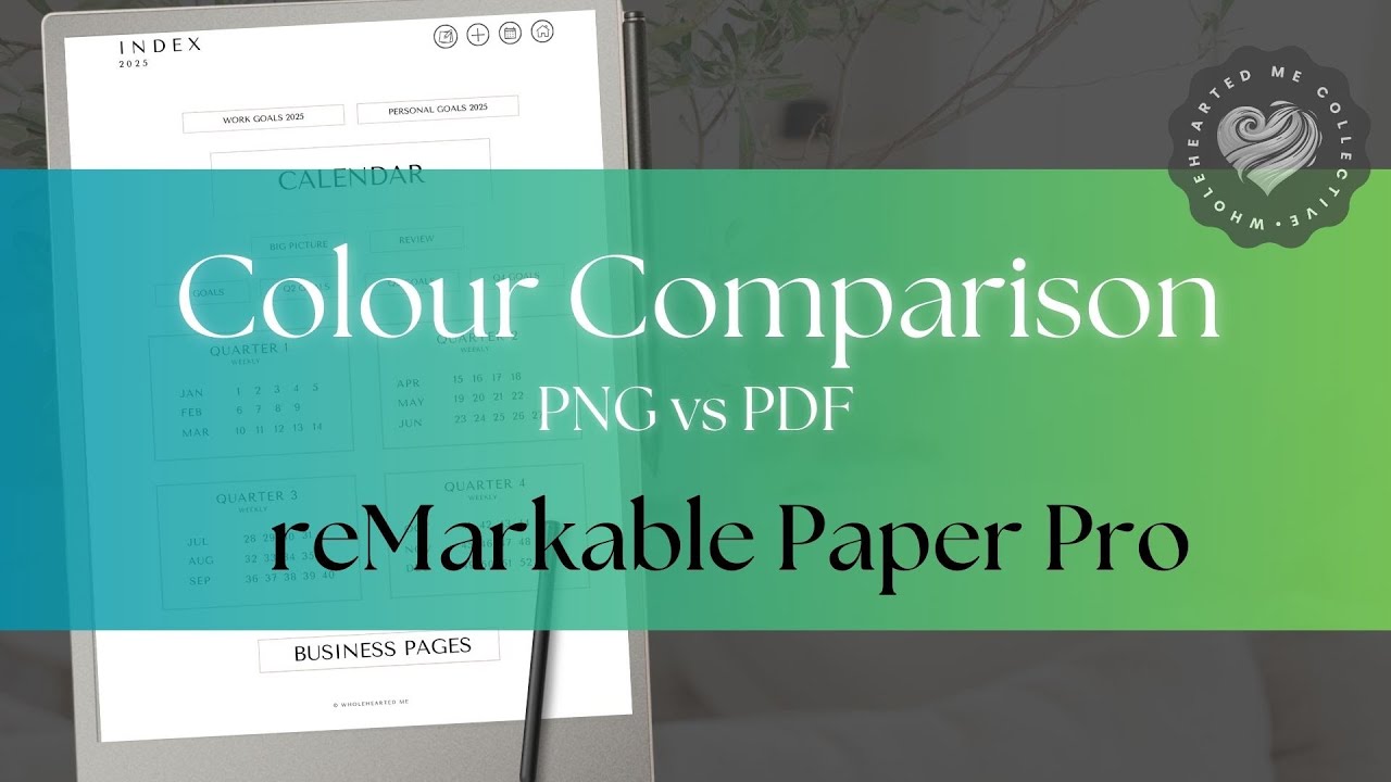 Is Color different between PDF and PNG's? | remarkable Paper Pro - YouTube