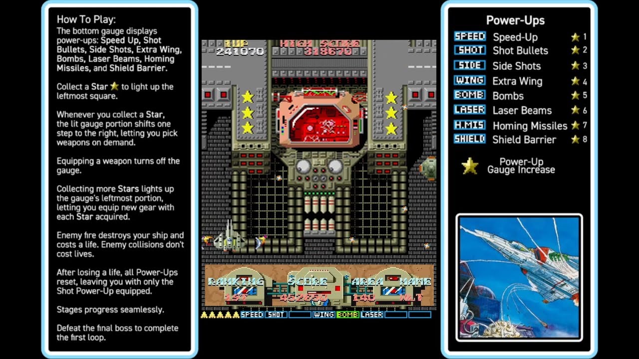 [スラップファイト/Slap Fight] Arcade Easy 1cc Area 140 (Score: 452,650) [CC ...