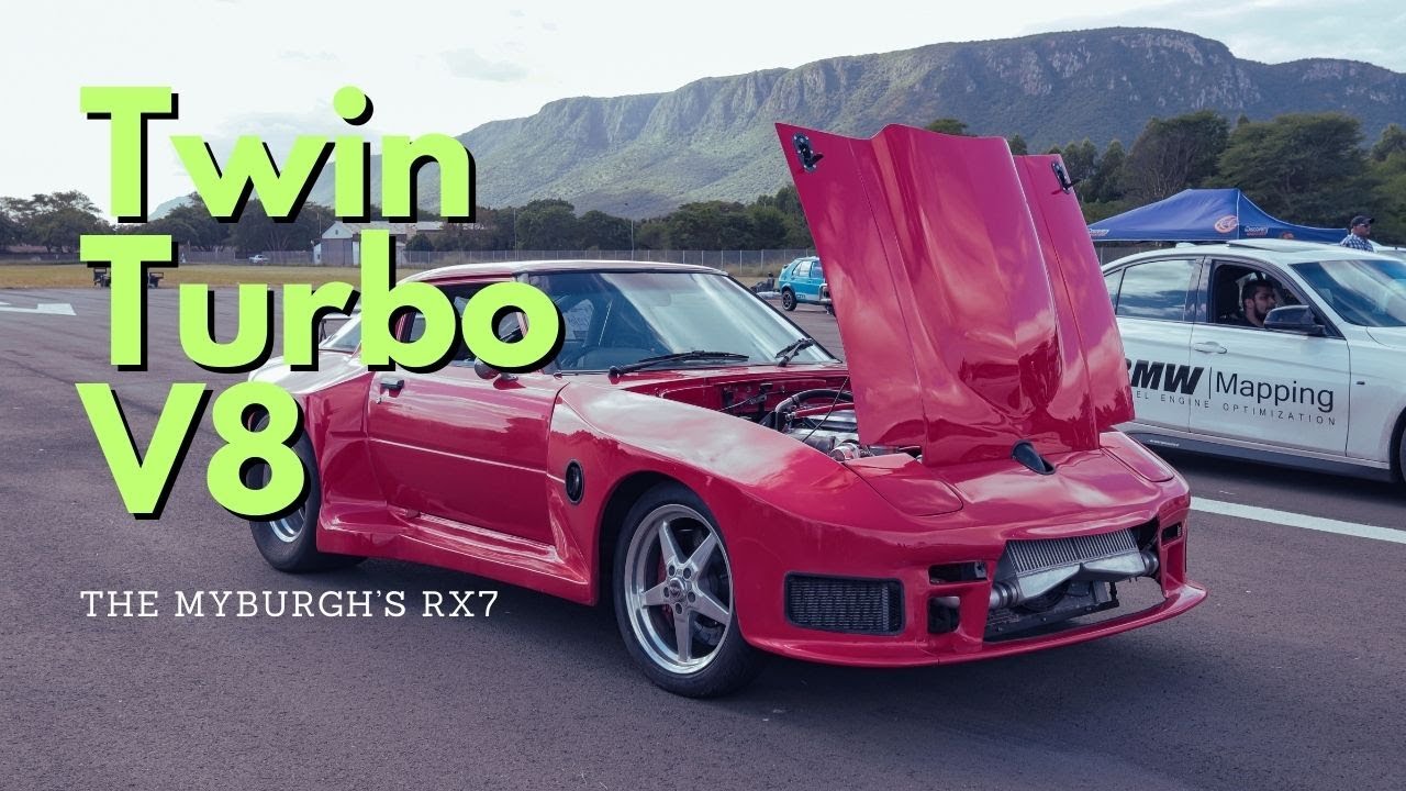 Twin turbo V8 RX7 - over 1200hp !!! - YouTube