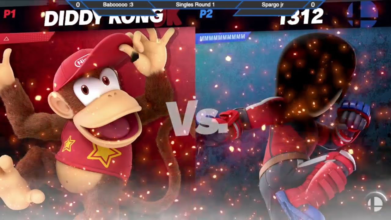 Ren (Diddy Kong) VS M4 (Mii Brawler) - Future's Smash Extravaganza #57 ...