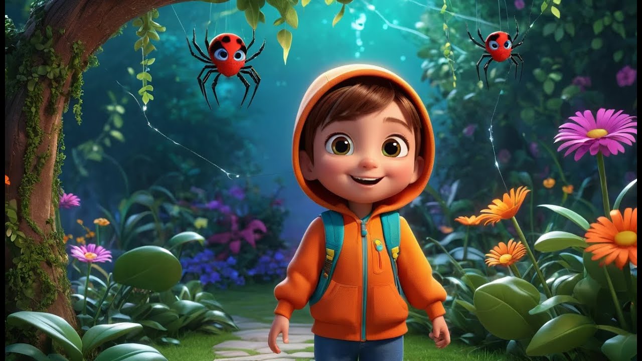 Six Spinning Spiders on a Web Rhyme Song | Popular Nursery Rhyme ...