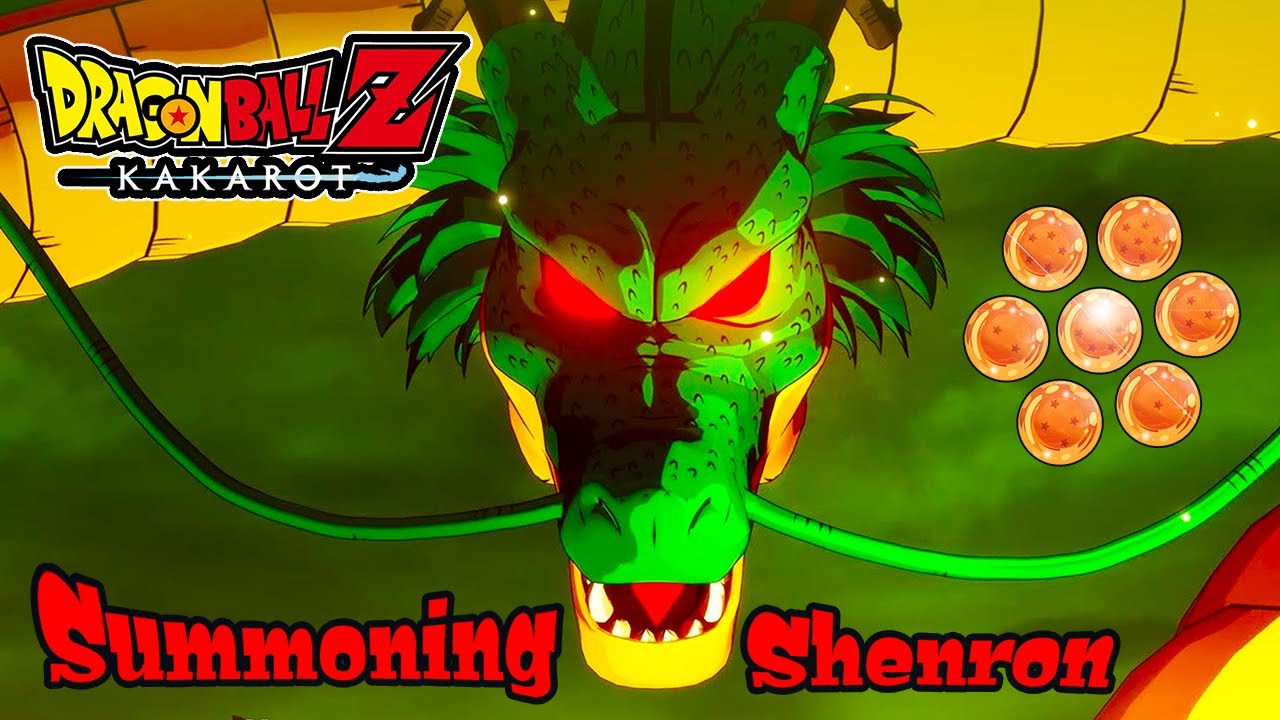 Summoning Shenron/Making A Wish On The Dragon Balls In Dragon Ball Z ...
