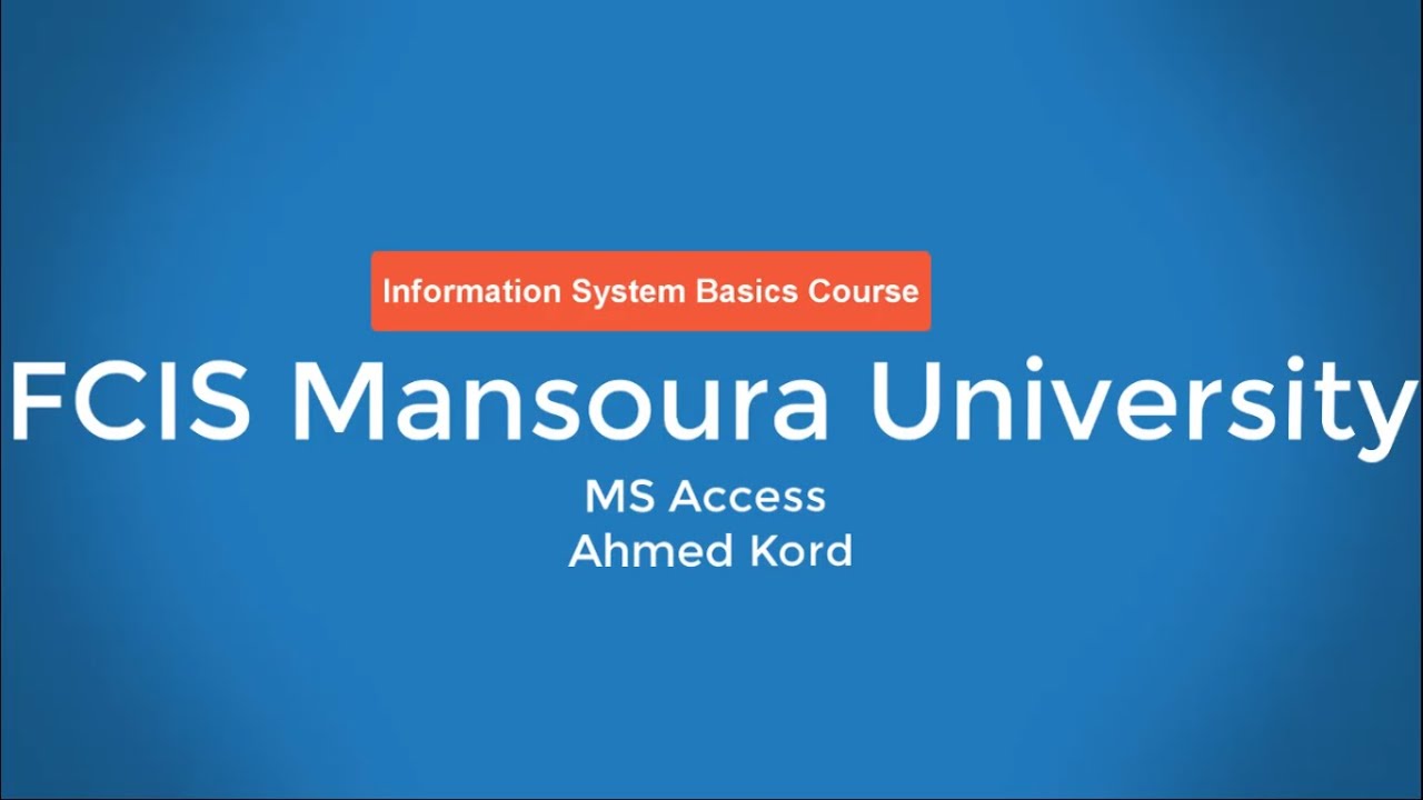 IS_Week07_Ahmed Kord_Lab - YouTube