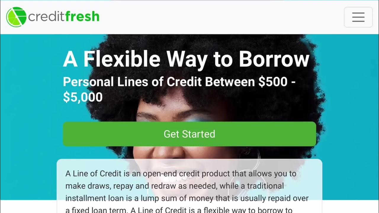 Personal Line Of Credit With Credit Fresh Up To $5,000 - YouTube