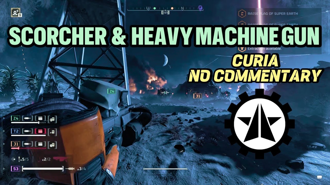 Helldiver 2: Scorcher & Heavy Machine gun loadout | MAX DIFFICULTY ( NO ...