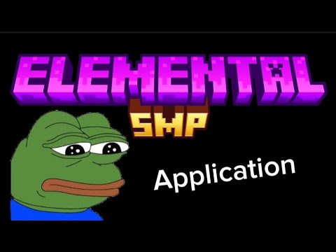 My Application for The Elemental Smp @vizane - YouTube