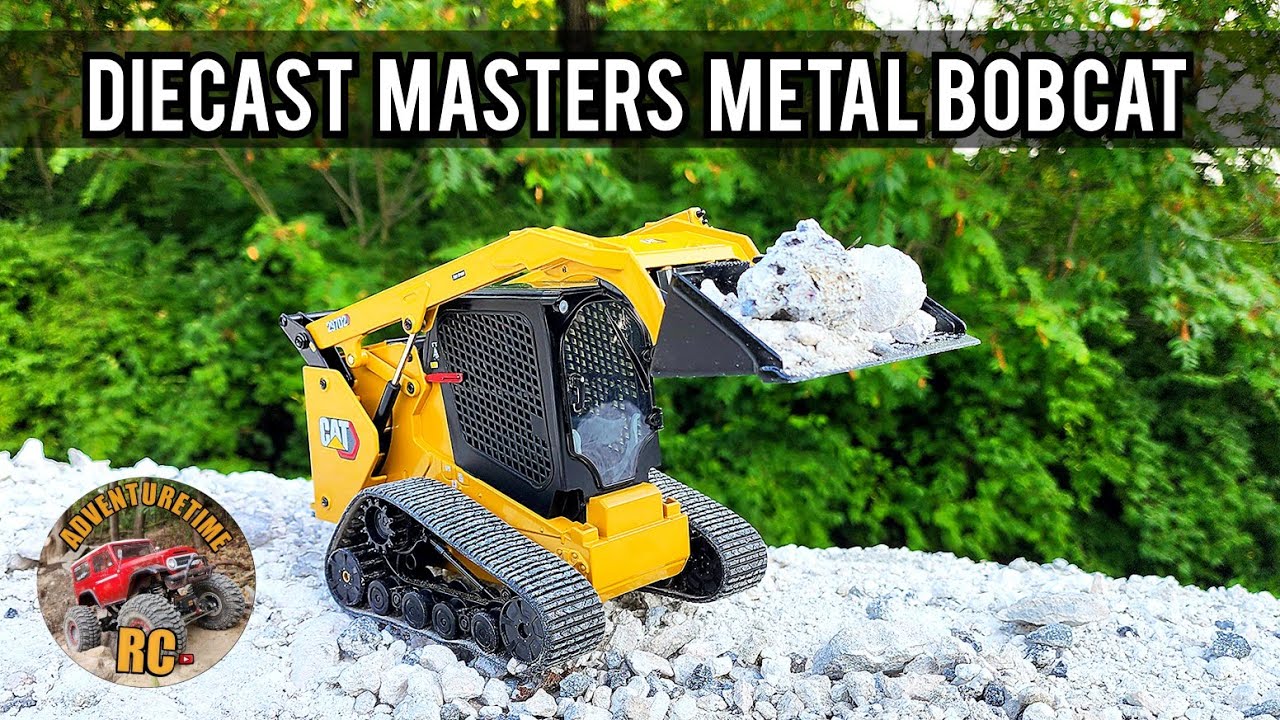 Diecast masters bobcat working the quarry - YouTube