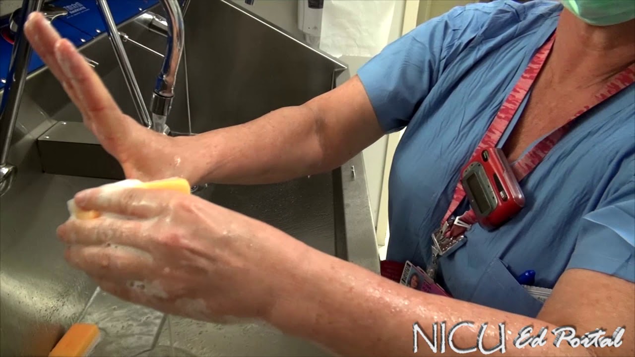 Surgical Scrub Technique (NICU) - YouTube