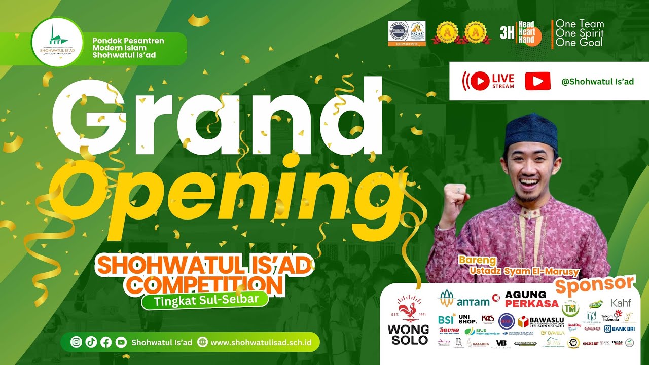 GRAND OPENING SHOHWATUL IS'AD - YouTube