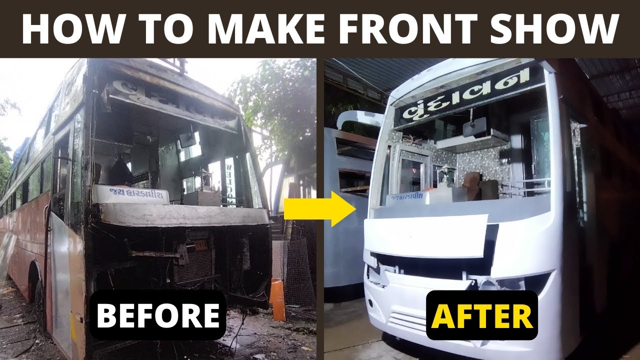 बस का आगे का शो केसे बनाये | How to make bus front show | #bus # ...
