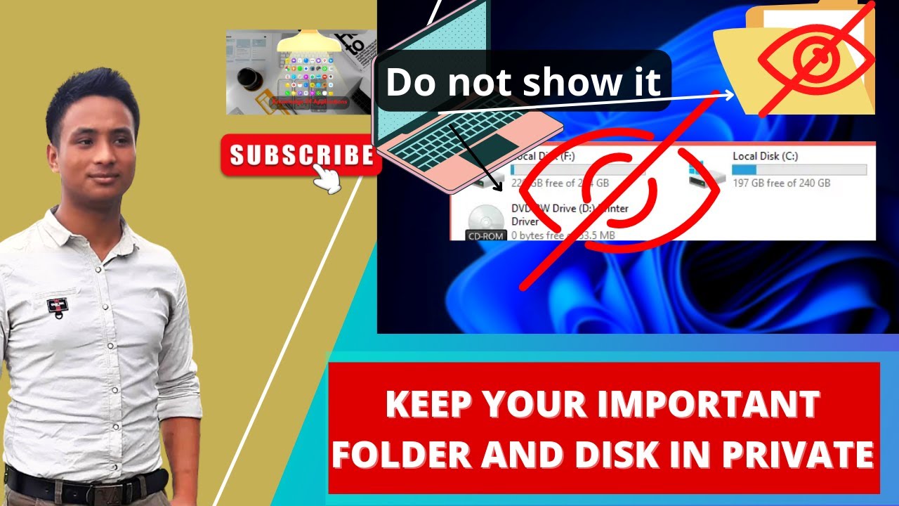 how to hide folder in laptop and pc. how to hide disk in laptok and pc ...