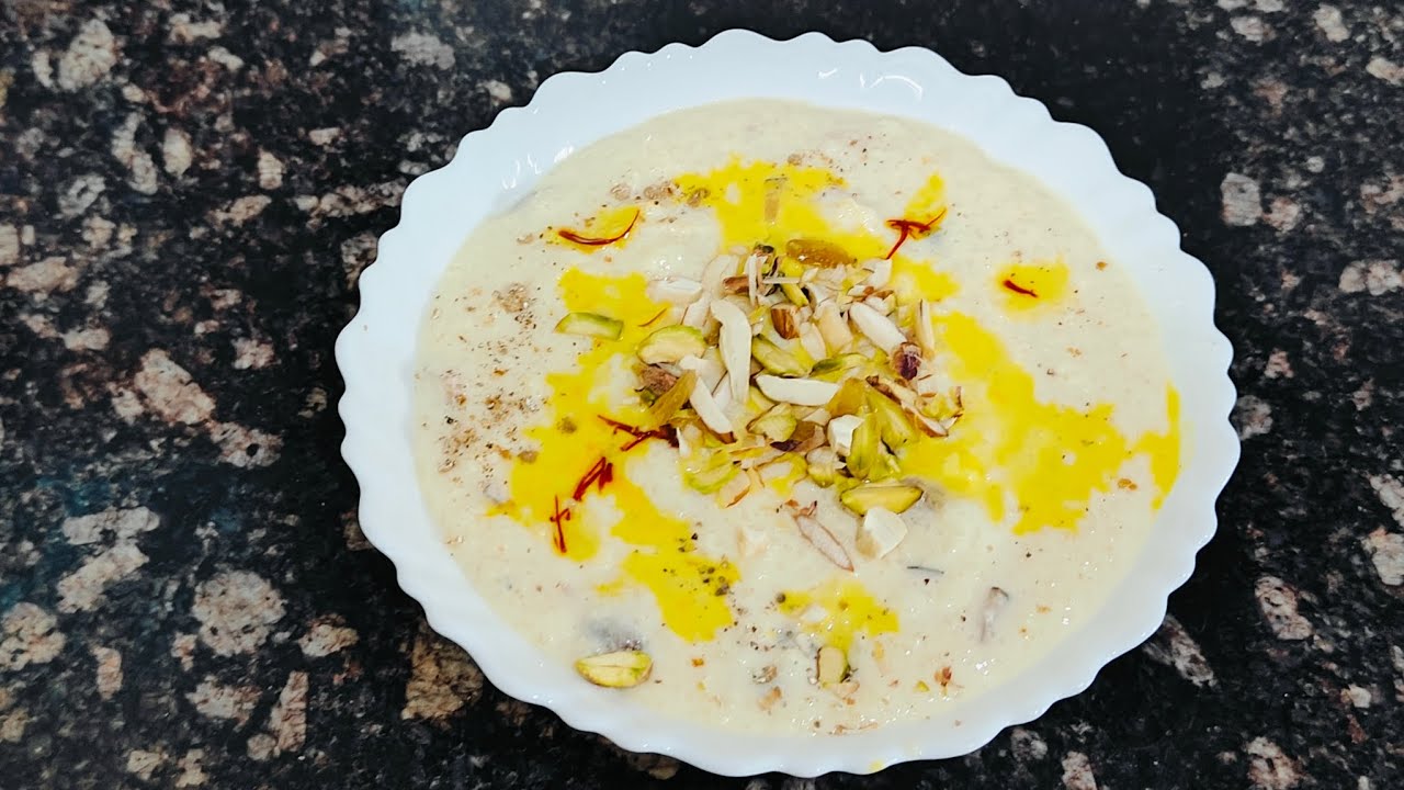 Chawal ki special kheer ( malaidar )kesar mewa se bharpur - YouTube