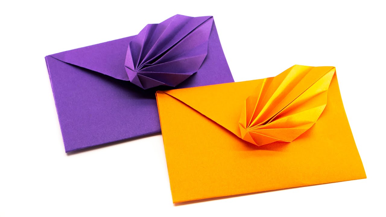 How to Make an Origami Leaf Envelope - YouTube