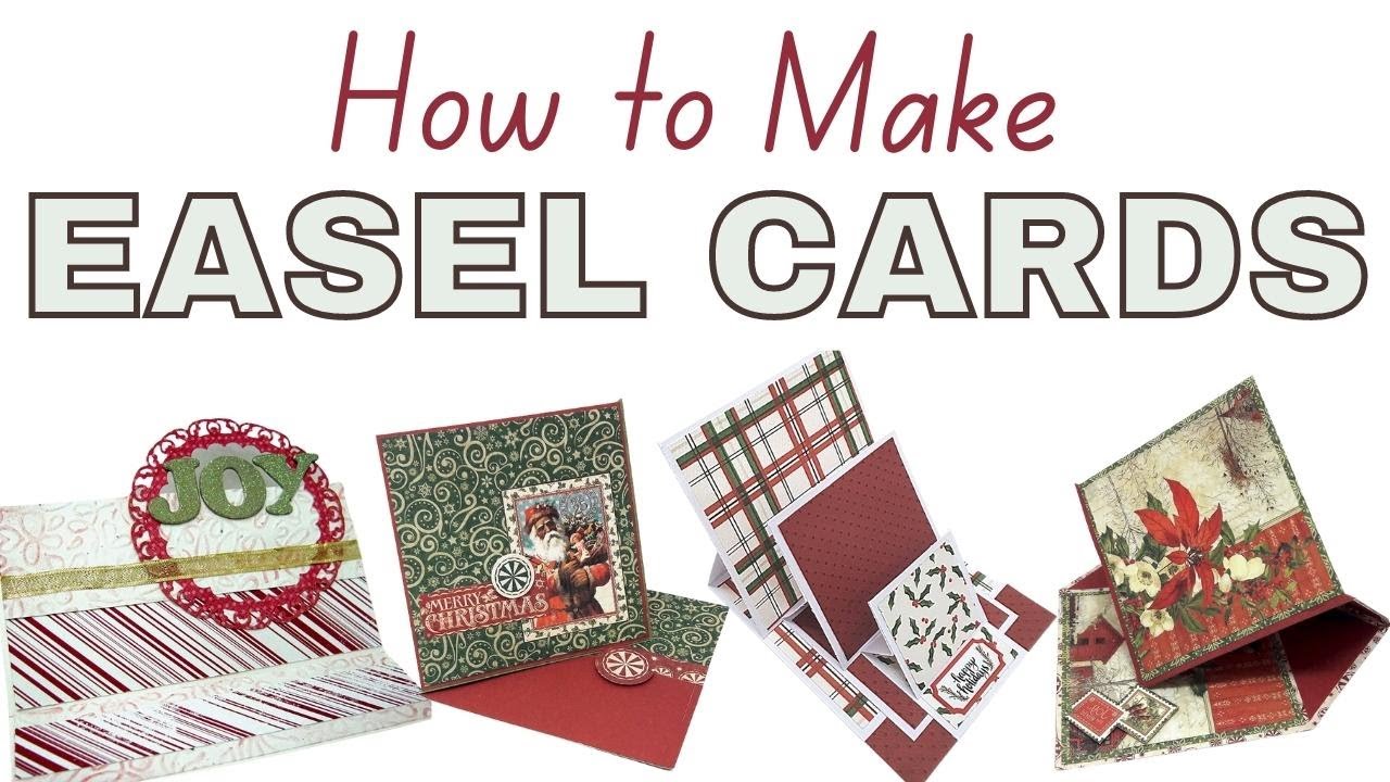 How to Make Easel Cards - YouTube