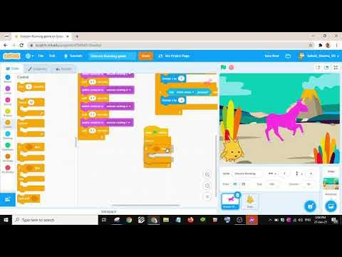 How to make a Unicorn Running Game in Scratch 3.0 - YouTube