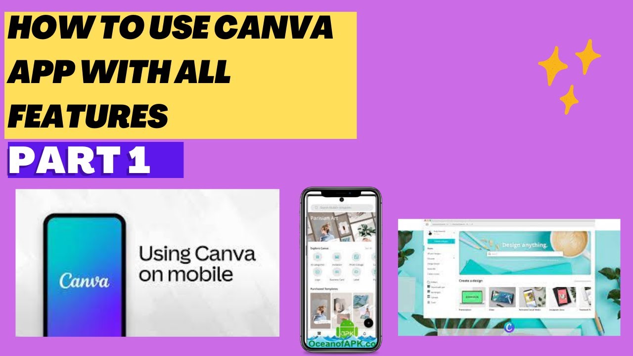 -How to use Canva App with all features (Part 1) - How to work on Canva ...