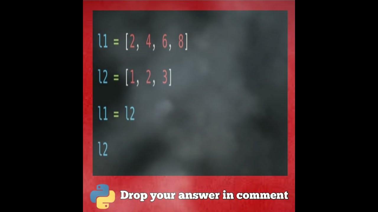 #coding #programming #python #interview #pythonforbeginners #pythonprogramming #shorts - YouTube