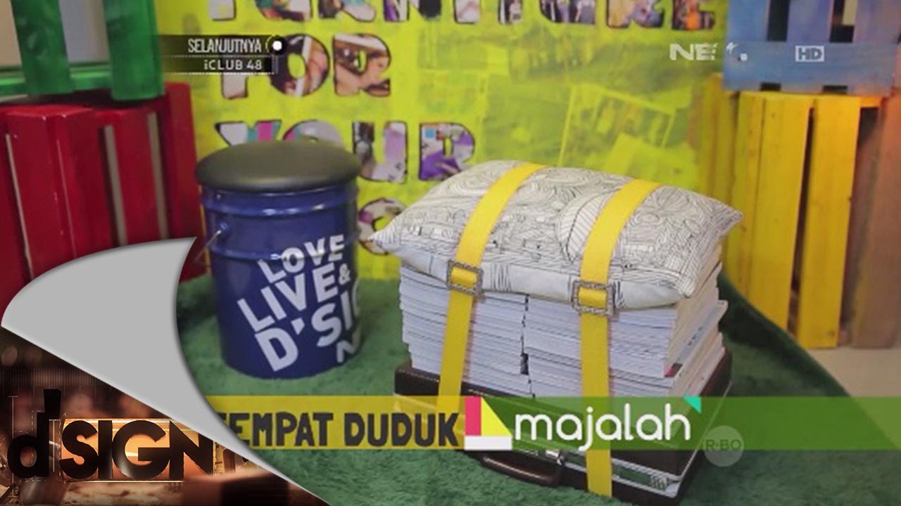 Dsign - DIY - Tempat Duduk Majalah - YouTube