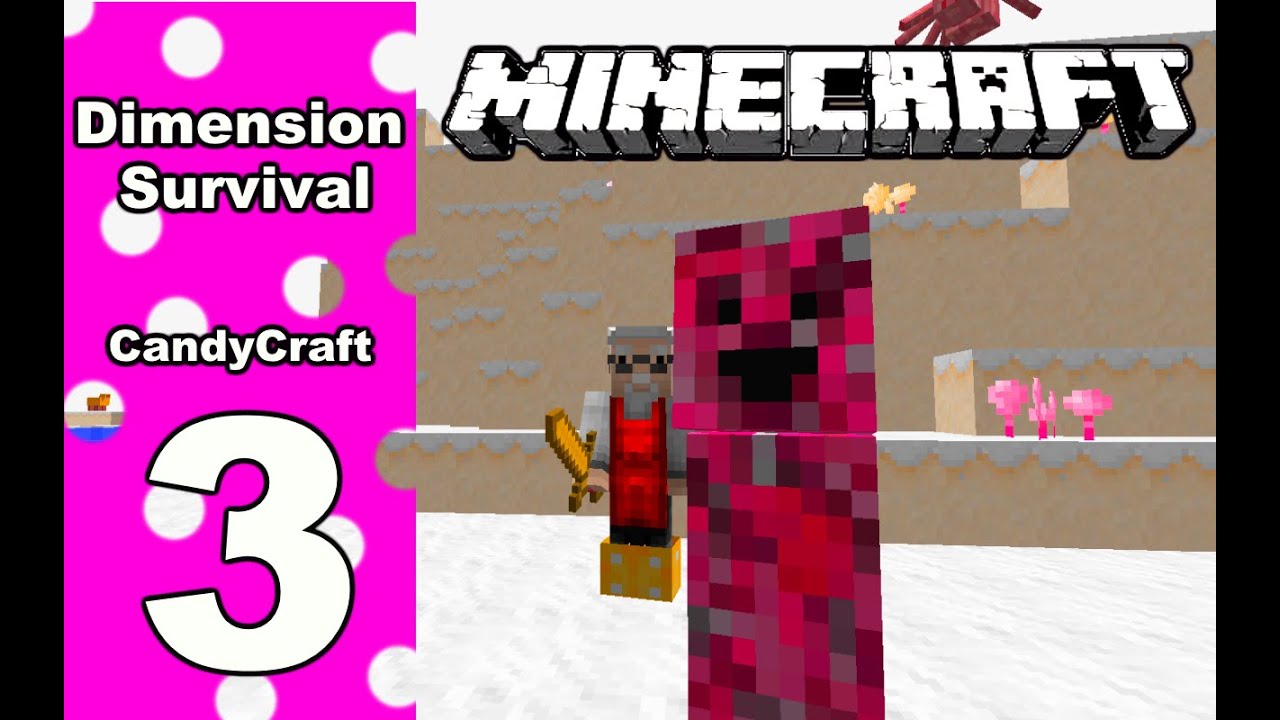 Minecraft Mod:- CandyCraft Dimension - Ep3 " Crafting " - YouTube
