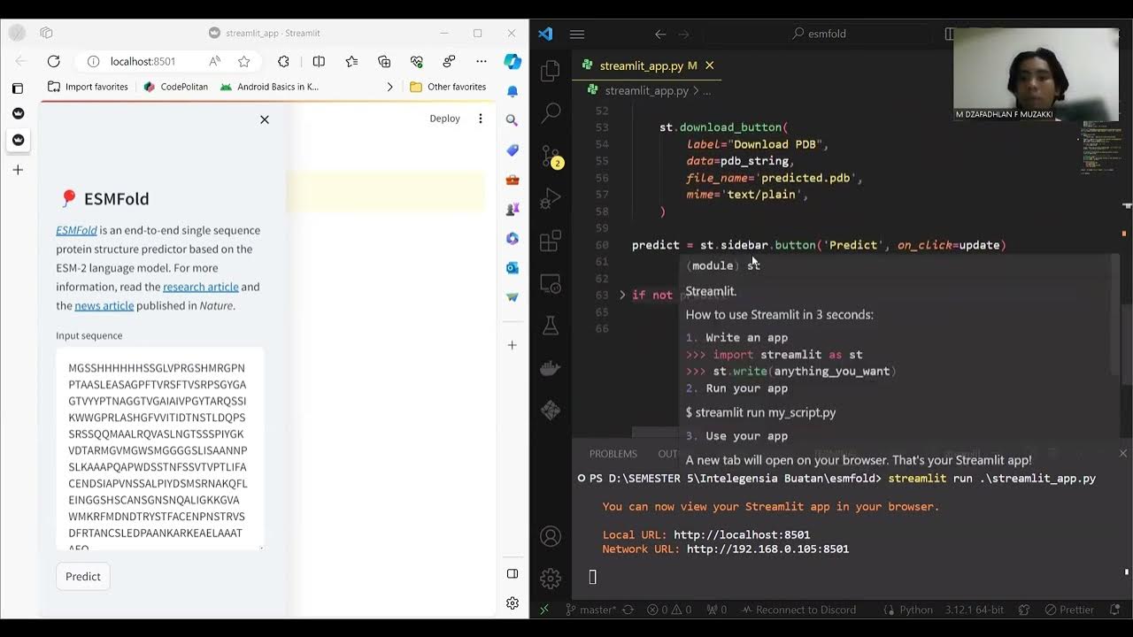 Protein Structure Prediction App In Python - Youtube