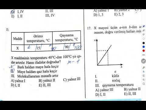Güvən test toplusu .2025.İlk anlayışlar.1.1.Maddə və cisim.Maddənin xassələri.Tam izah.