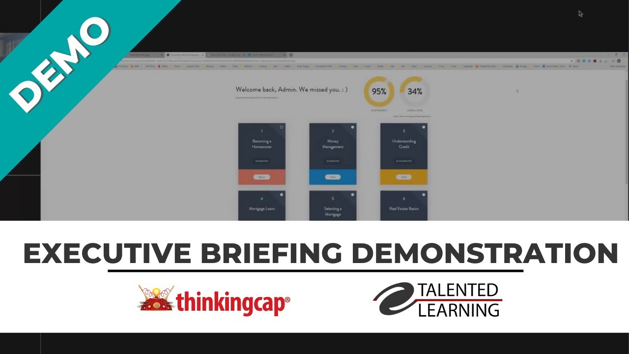 Thinking Cap LMS Executive Briefing Demonstration - YouTube
