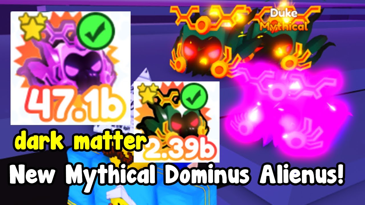 Made New Dark Matter Dominus Alienus Mythical! - Pet Simulator X Roblox ...
