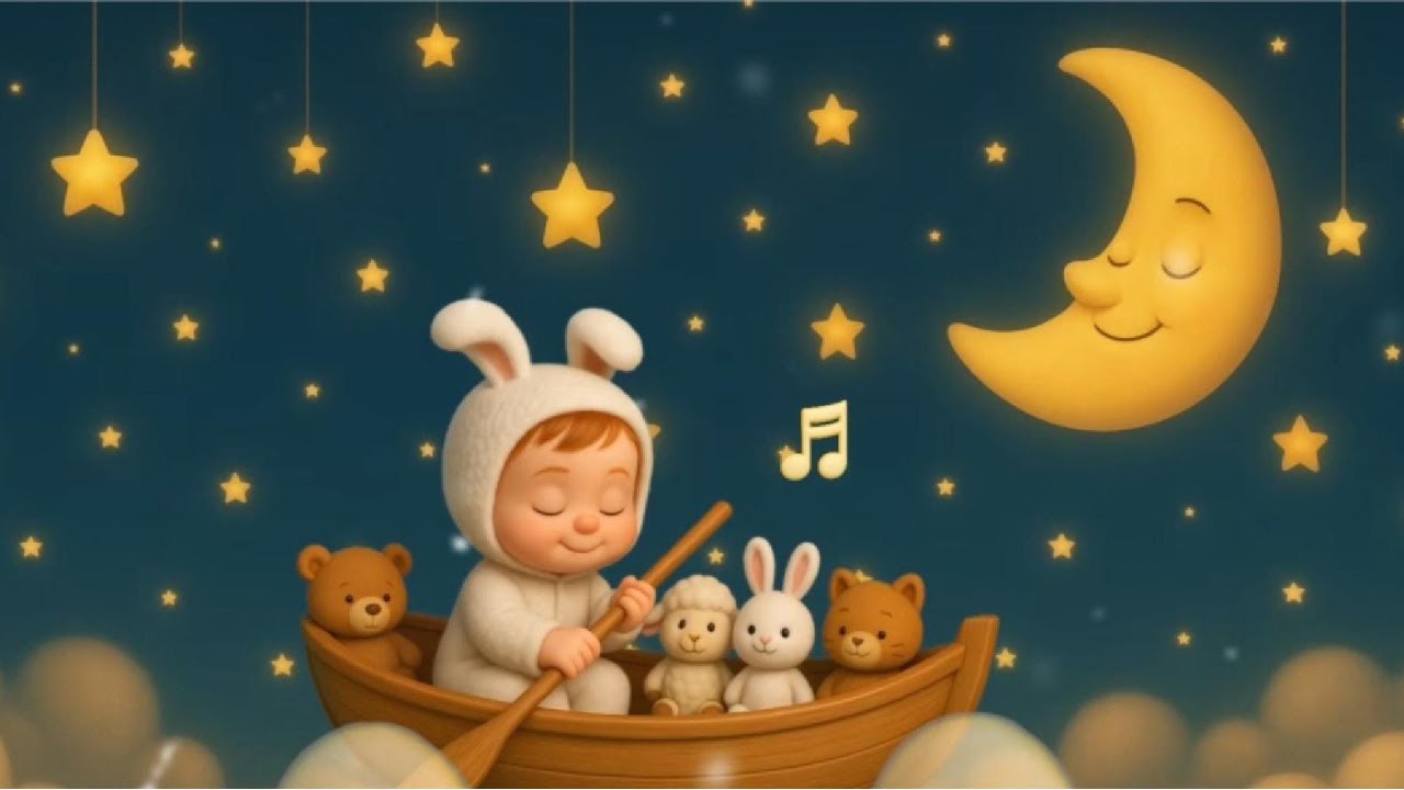 Row Row Row Your Boat (Music Box) | 3 Hours Relaxing Baby Sleep Music ...
