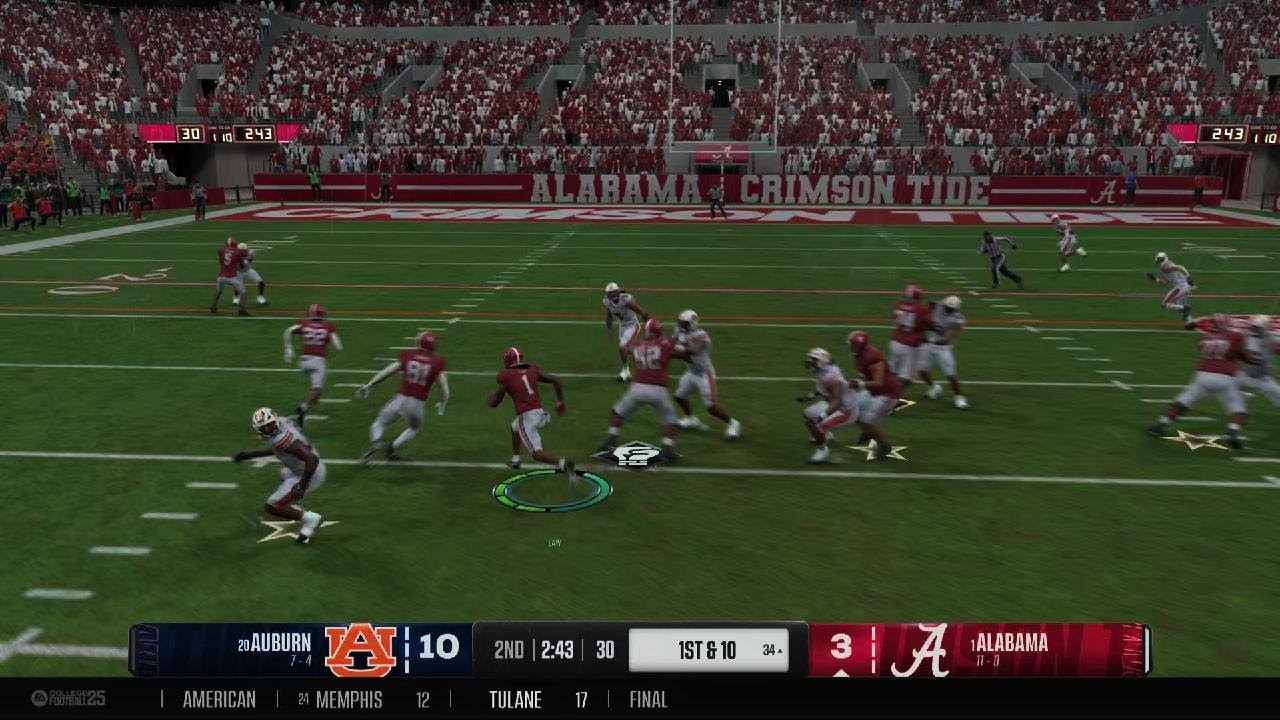 EA SPORTS College Football 25 - Kendrick Law Touchdown - Alabama ...
