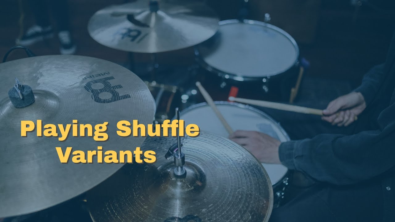 Playing Shuffle Variants on drums - YouTube